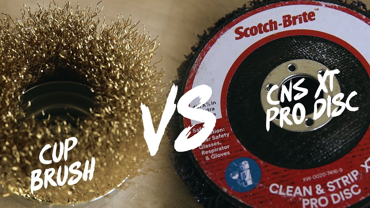 3M Scotch-Brite Clean & S trip XT Pro Disc vs Wire Cup Brush | Which ...