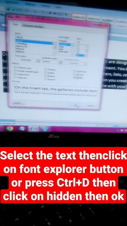 How To Hideđ¤Ģđ¤Ģđ¤Ģ Or Unhide đđtext In Ms Wordcomputer Tricks Shortsshortsviralshorts