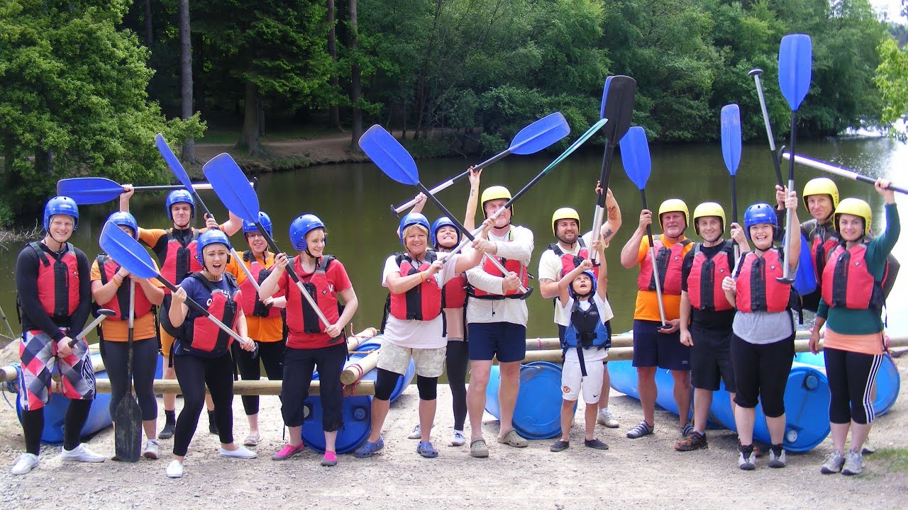 Raft Building in the Forest of Dean with Way2Go Adventures - YouTube