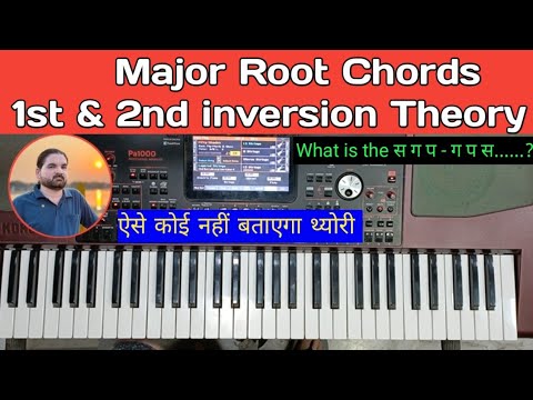 How To Play Major Root Chords / 1st & 2nd inversion // Major Root ...