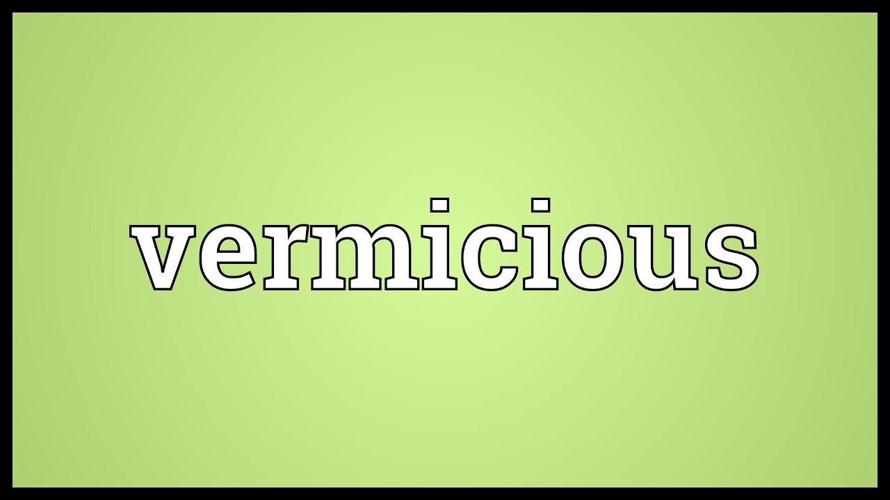 Vermicious Meaning - YouTube