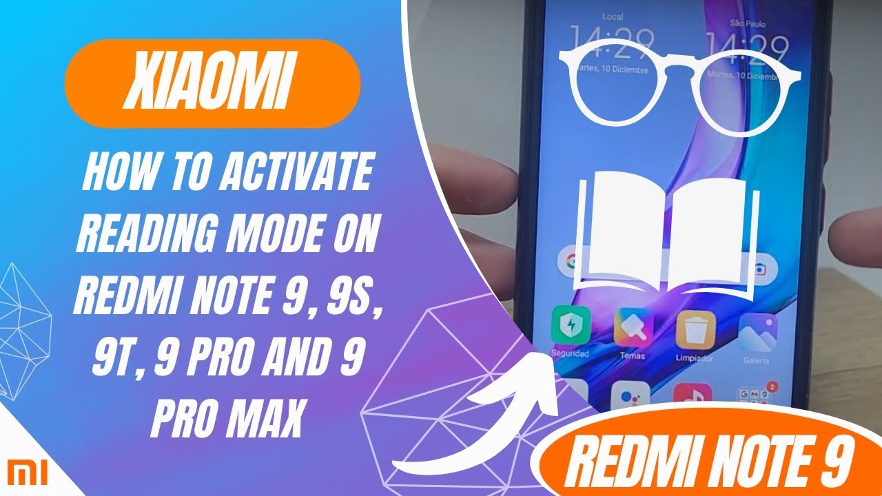 How to activate reading mode on Redmi Note 9, 9S, 9T, 9 Pro and 9 Pro ...