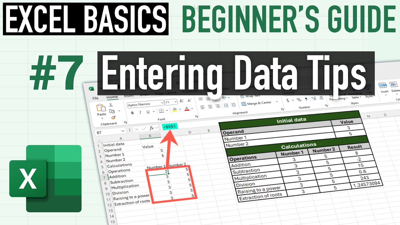 007. Data Entry Work in Excel | Excel Tutorial for Beginners - YouTube