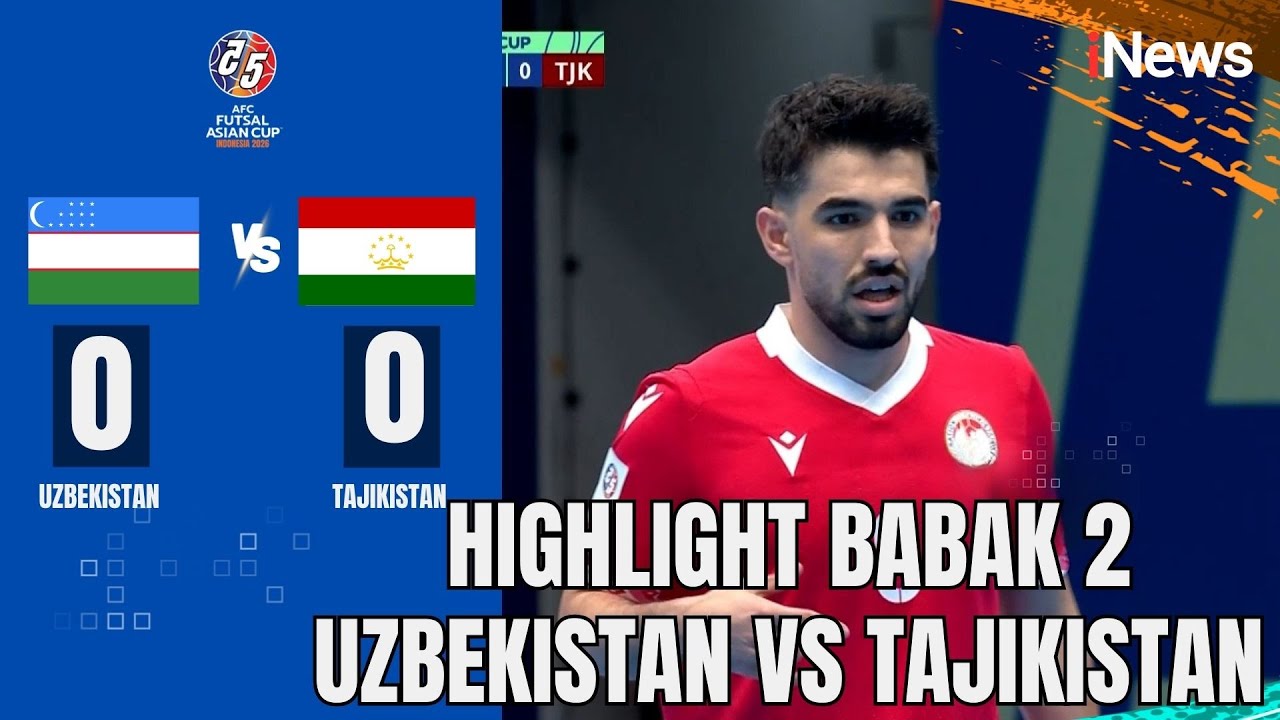HIGHLIGHT BABAK 2 Uzbekistan vs Tajikistan (0-0) | AFC Futsal Asian Cup ...