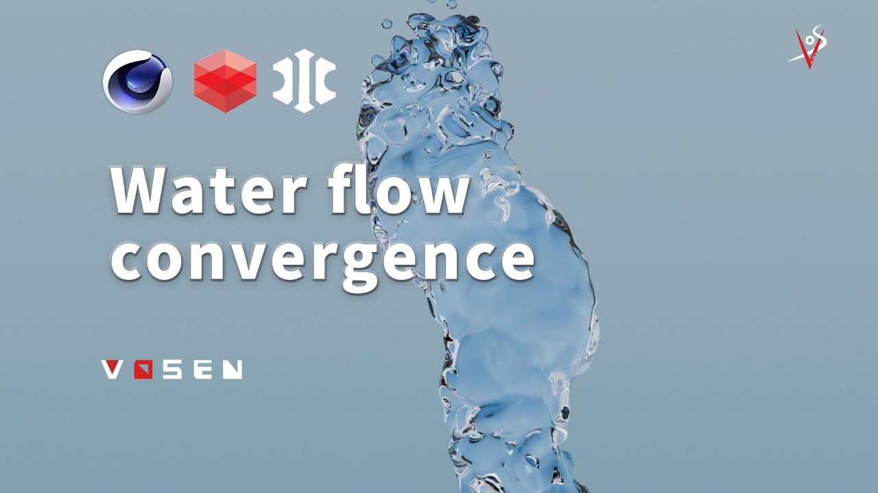 Water flow convergence in cinema4d#cinema4d - YouTube