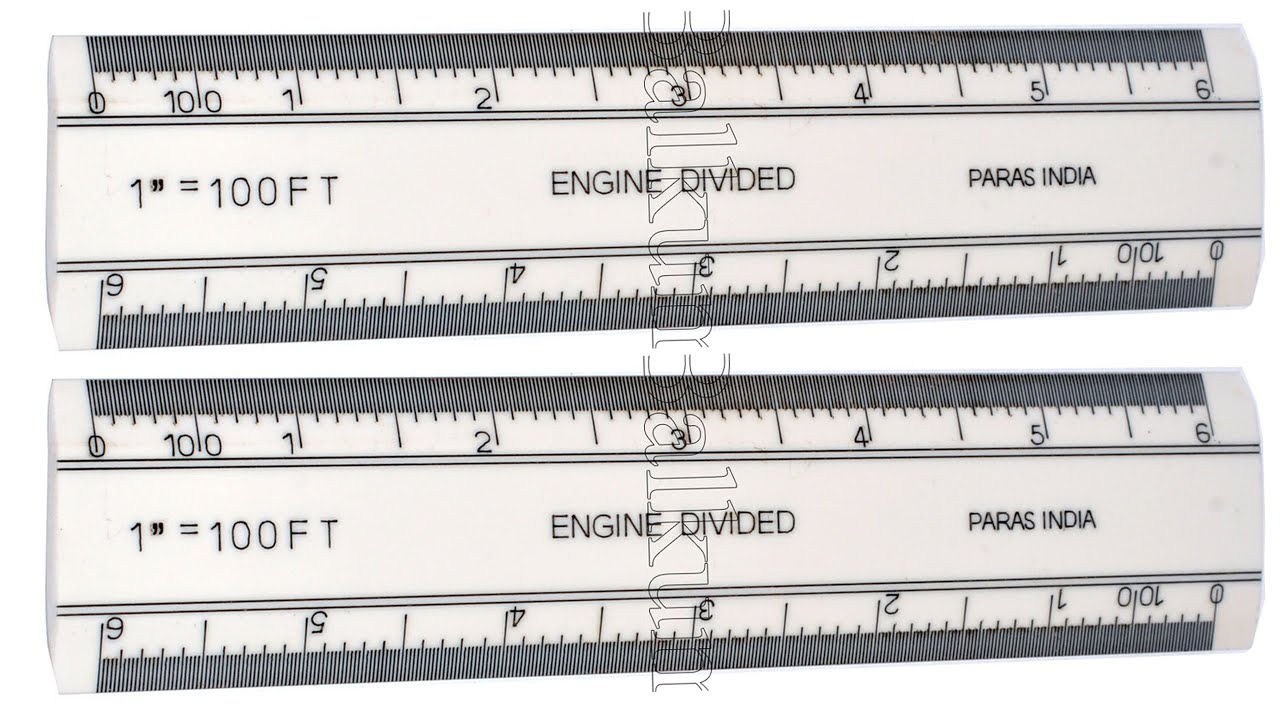 Scale Only For Land Measurement 1=100 FT - YouTube