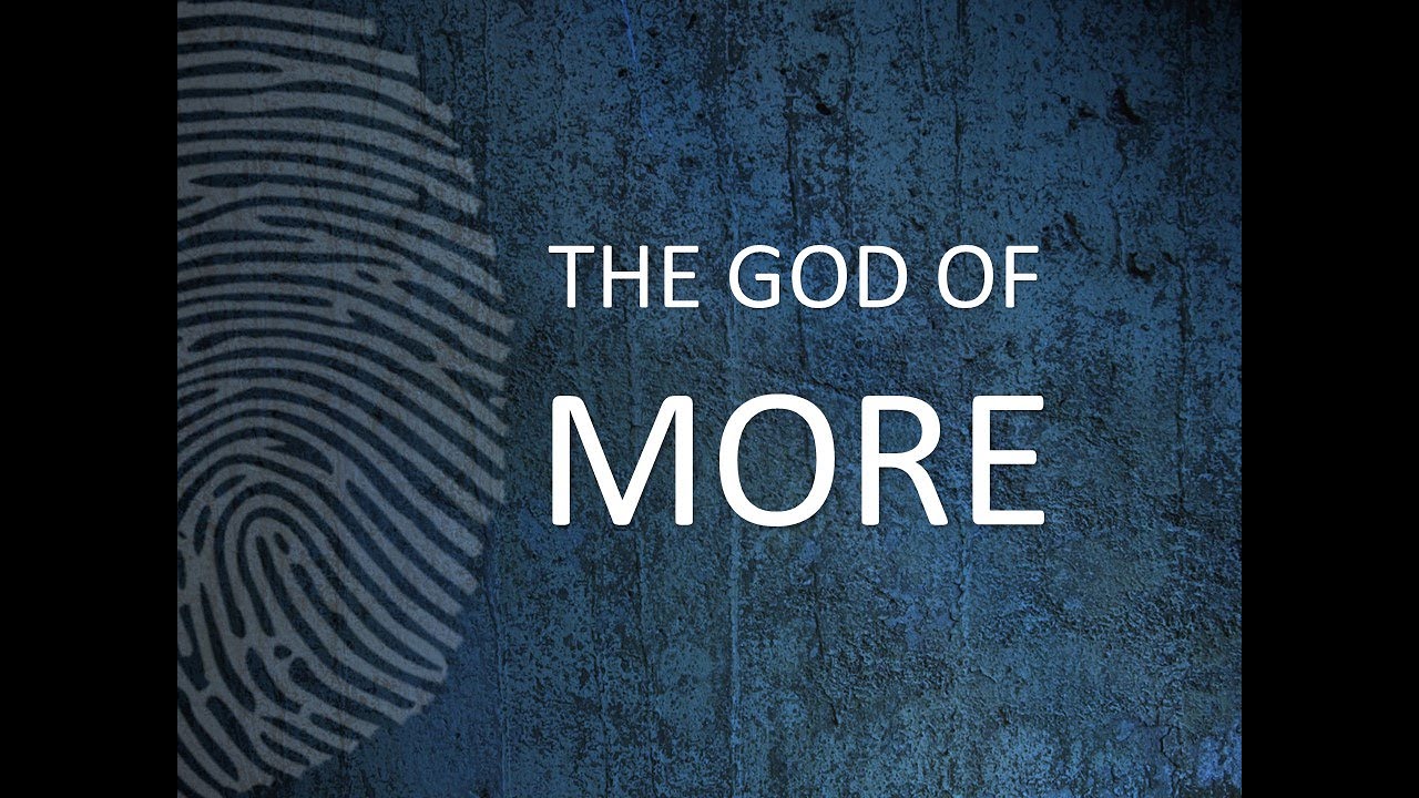 6th November - The God of More - YouTube