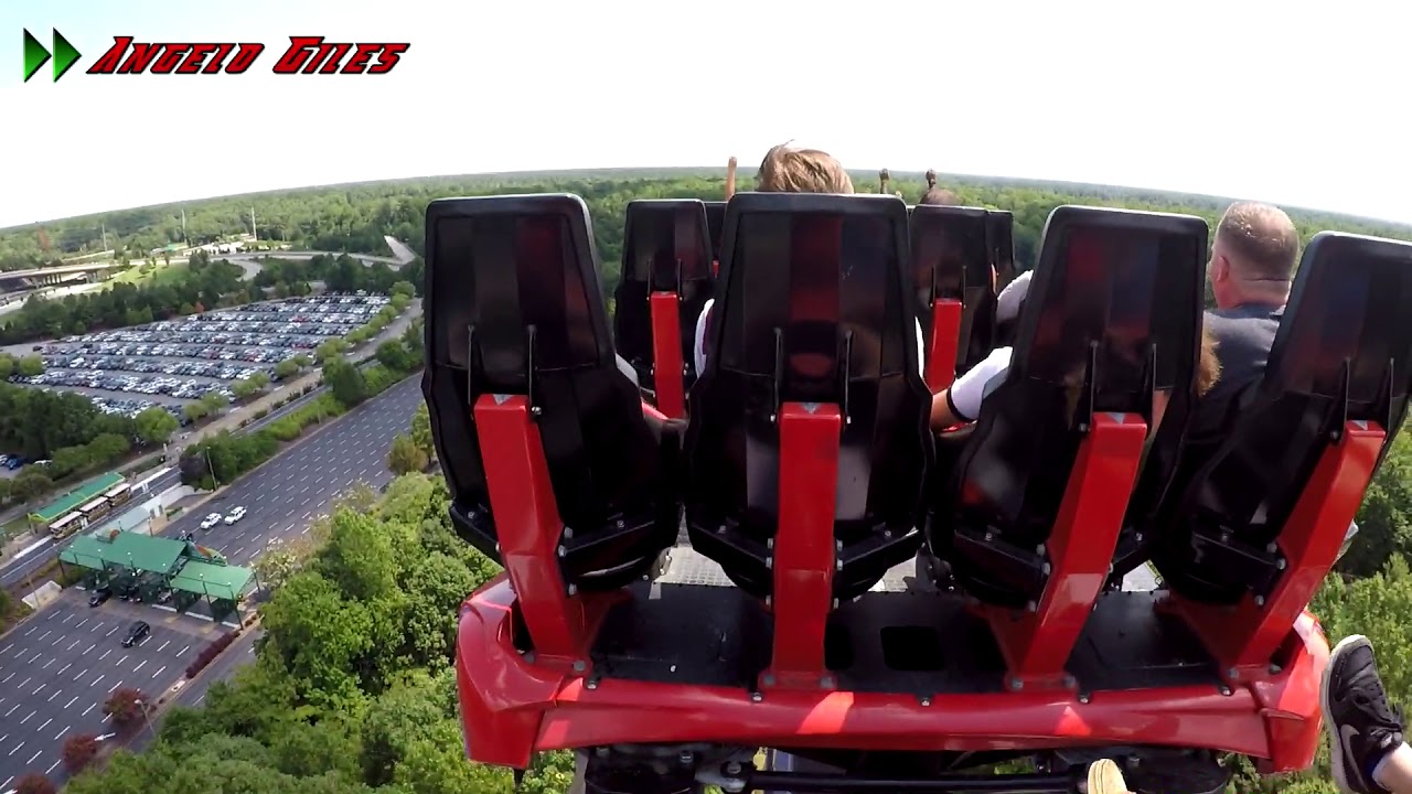 Apollo's Chariot Back Row | 60fps | Busch Gardens Williamsburg - YouTube