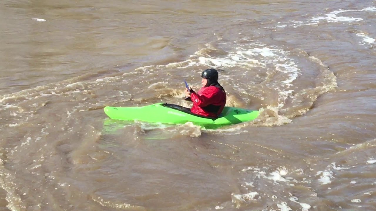 Remolinos cascadas río Quequén - YouTube