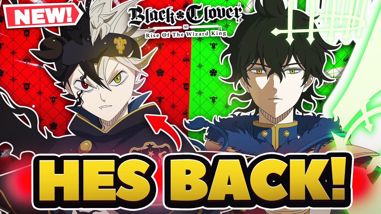 BLACK ASTA RERUN BANNER COMING WITH SPIRIT DIVE YUNO! | Black Clover ...
