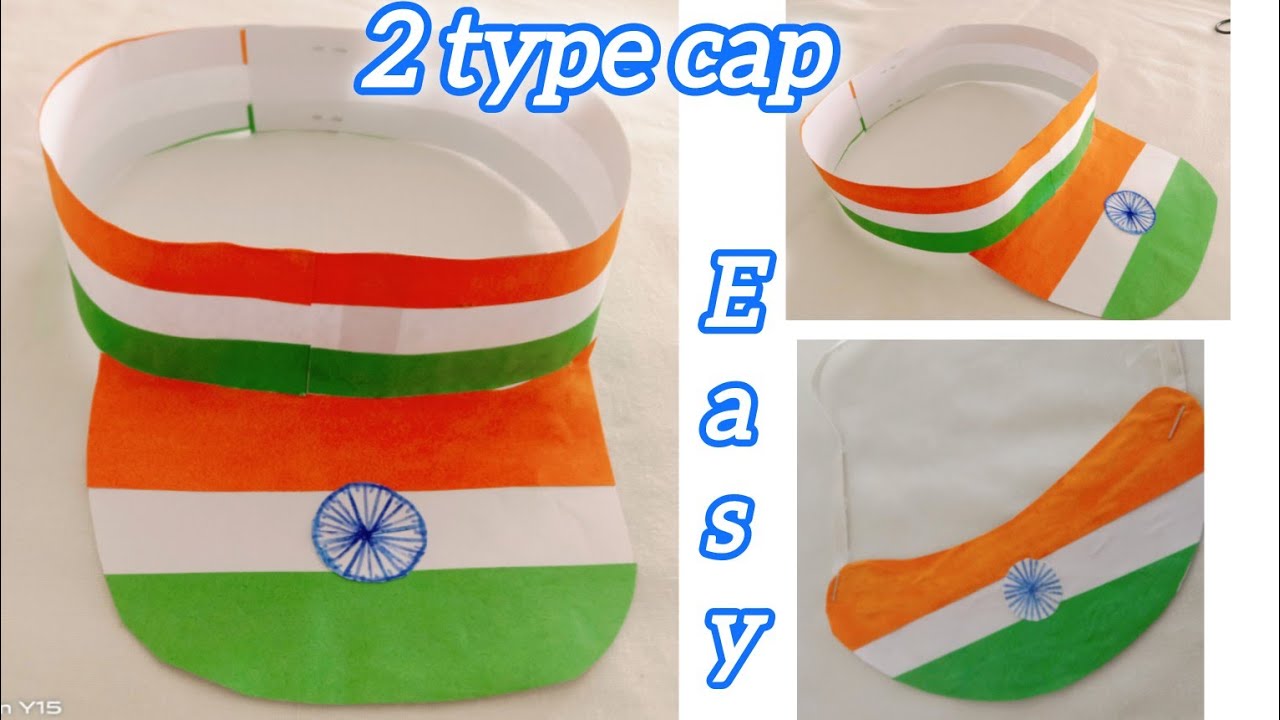 Tricolour cap making | Easy republic day cap | independence day ...