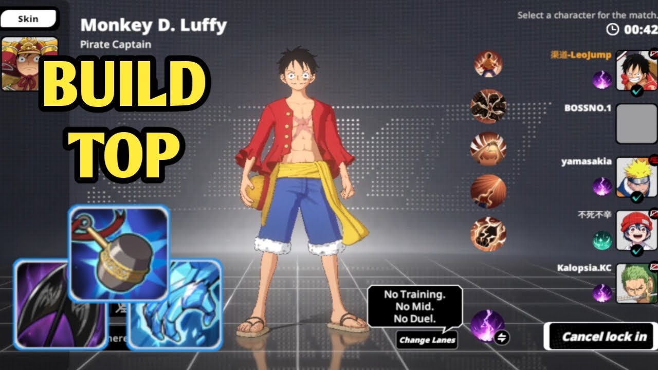 Monkey D Luffy Pirate Captain Build - Jump Assemble MOBA - YouTube
