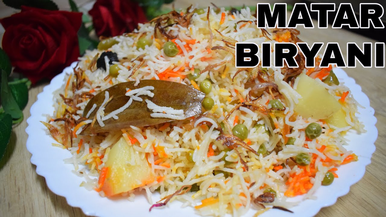 Matar Biryani Recipe || Tasty Peas Pulao Recipe In Different Style Must ...