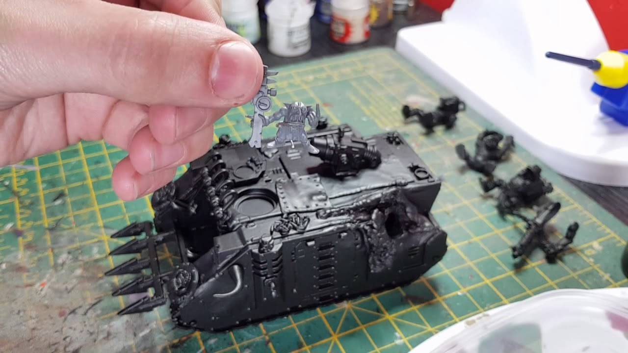 Ork tank conversion update - YouTube