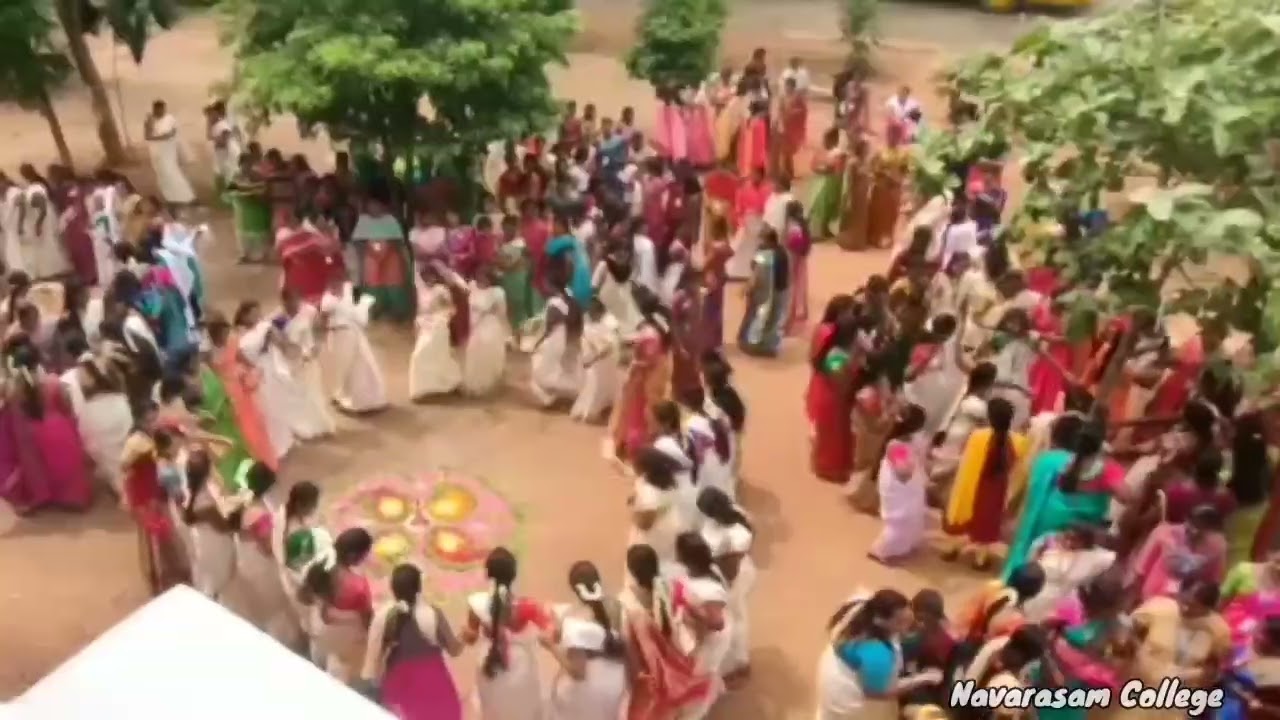 Onam day celebration | students | Navarasam | college - YouTube