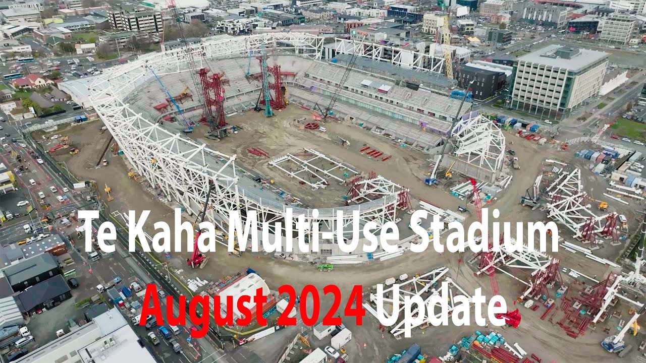 Te Kaha Multi-Use Stadium (One New Zealand Stadium) - August 2024 ...