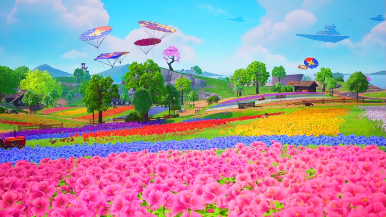Rolling Blossoms [Day] | Fortnite Ambience - YouTube