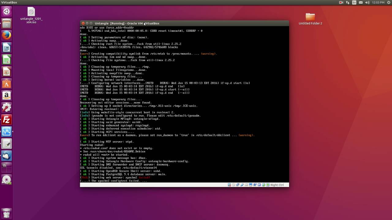 Untangle Transparent mode installation - YouTube