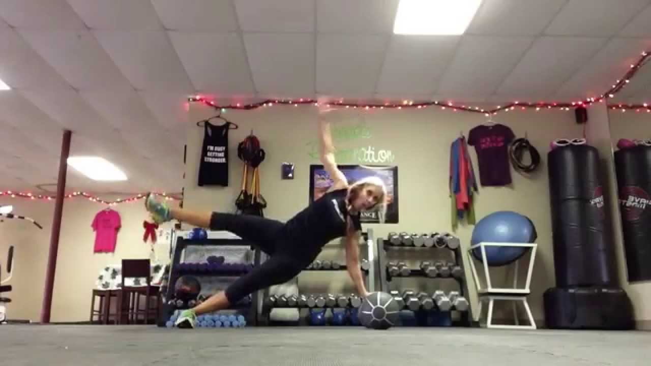 Med Ball Super Burpee Side Arm Balance Challenge - YouTube