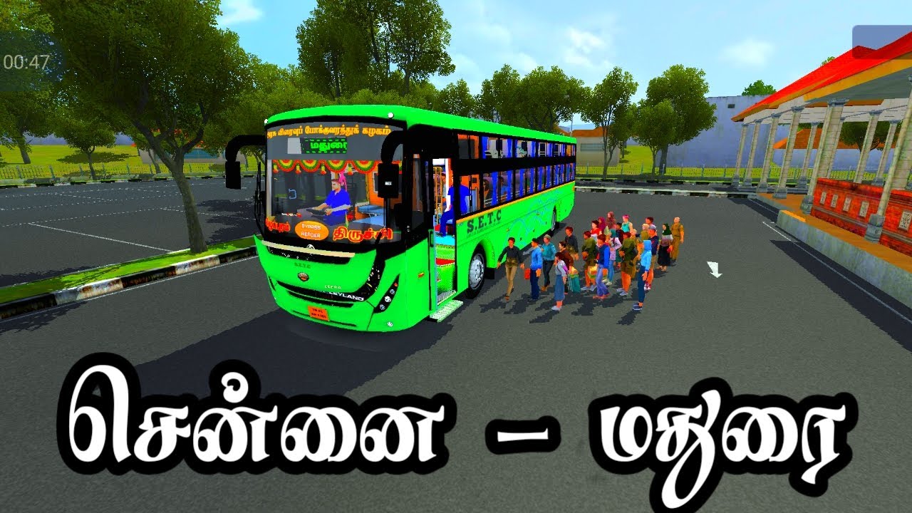 😍 சென்னை To மதுரை TN SETC BS6 BUS MOD LIVERY RELEASE - YouTube