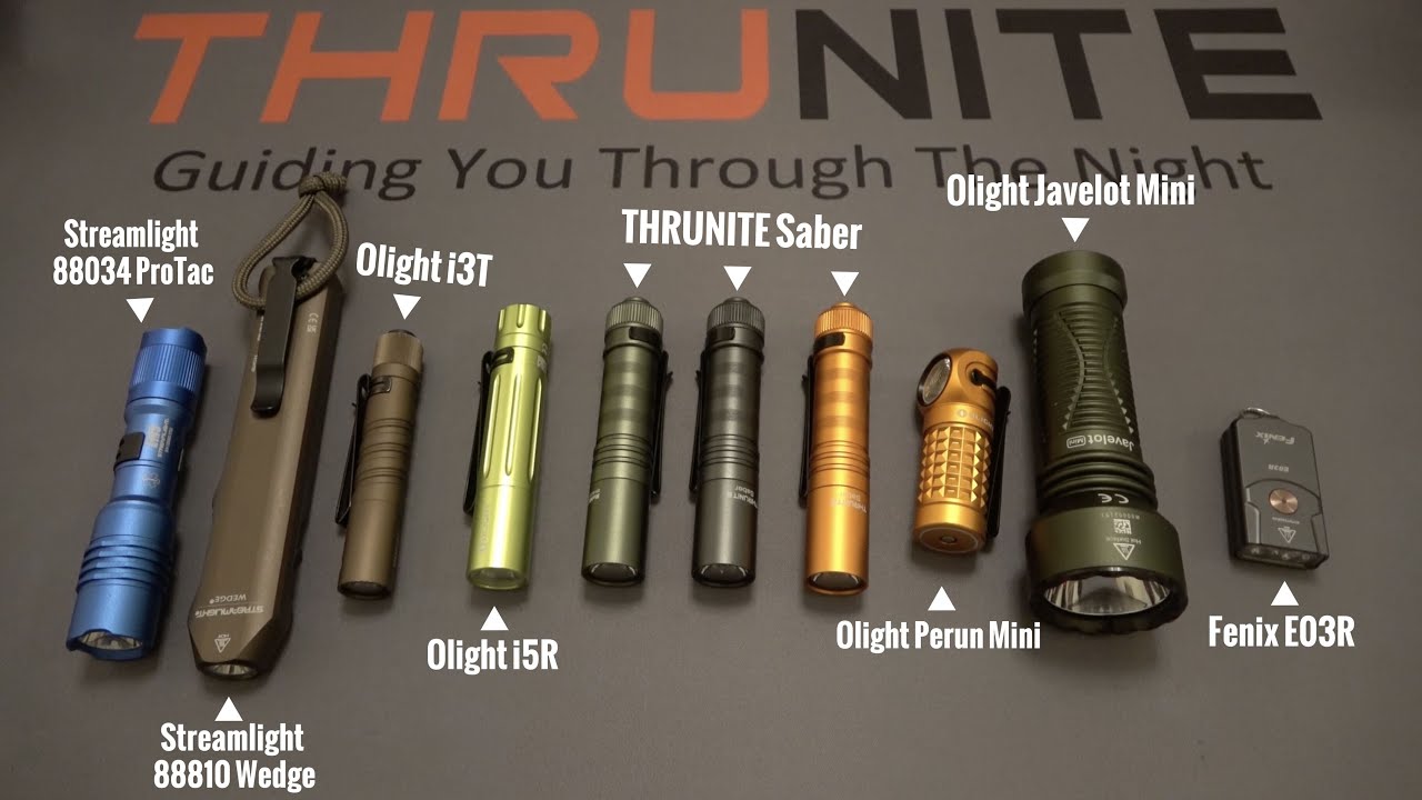The Most Worth Buying Colorful Mini EDC Flashlight Compared (Thrunite ...