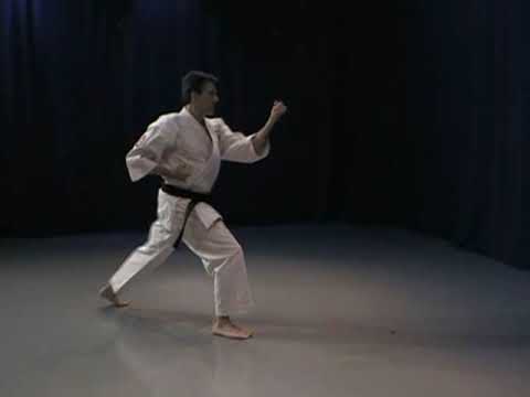 Pinan Shodan form Pyung Ahn Cho Dan Hyung 沖縄拳法唐手術, Okinawa Martail Arts ...
