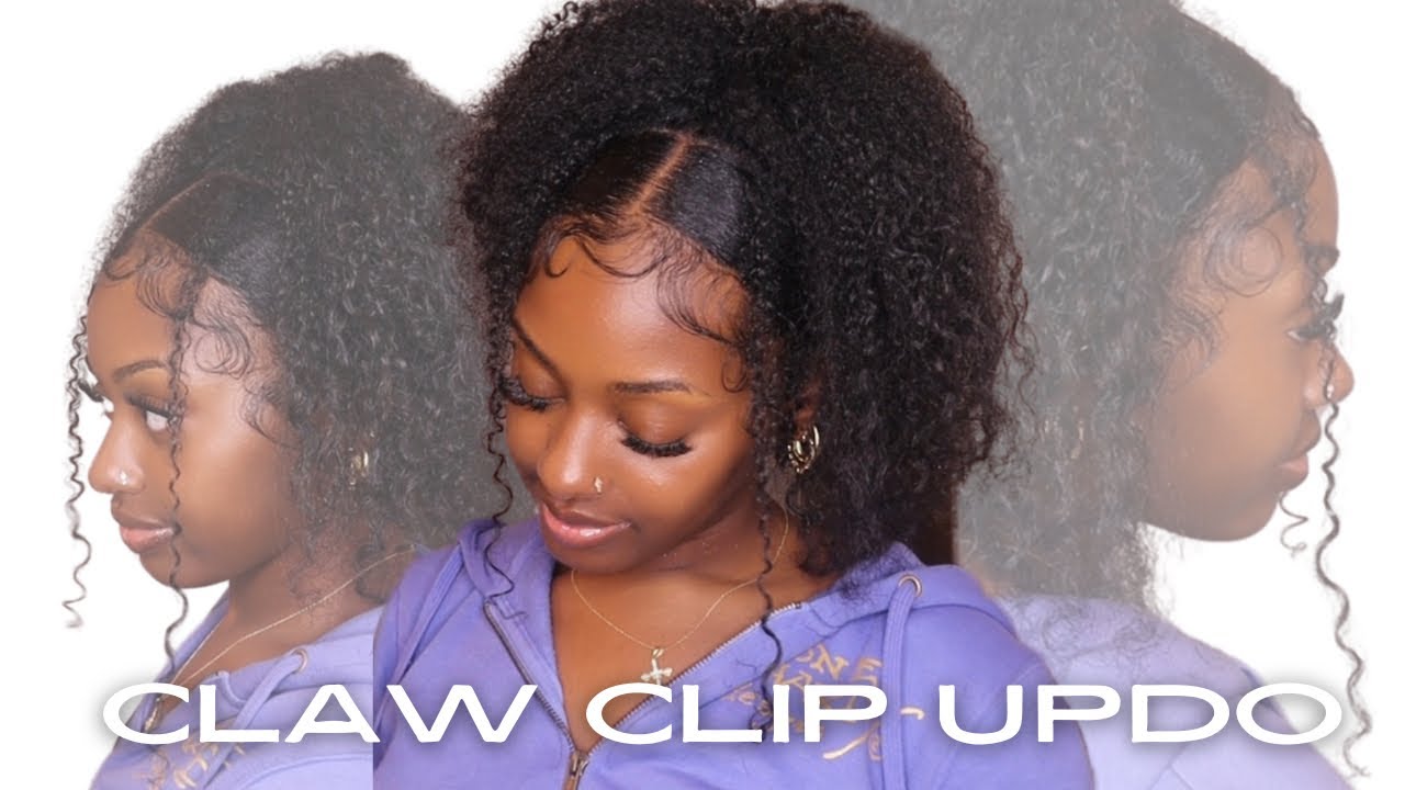 Claw Clip Hairstyle for Natural Hair | Tiana Shannell - YouTube