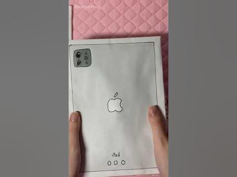 DIY paper ipad pro unboxing🍎#diy #craft #papercraft #asmr #unboxing # ...