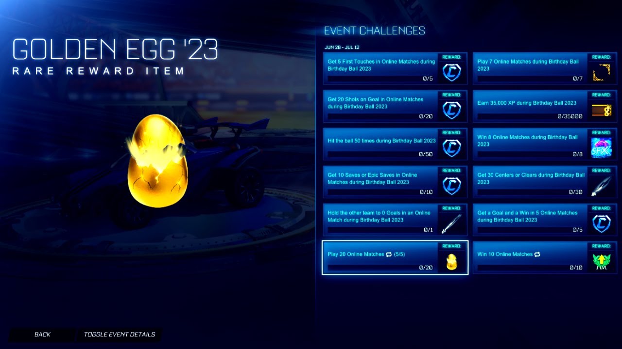 OPENING *50* OF THE *NEW* GOLDEN EGG '23 DROPS IN ROCKET LEAGUE! - YouTube