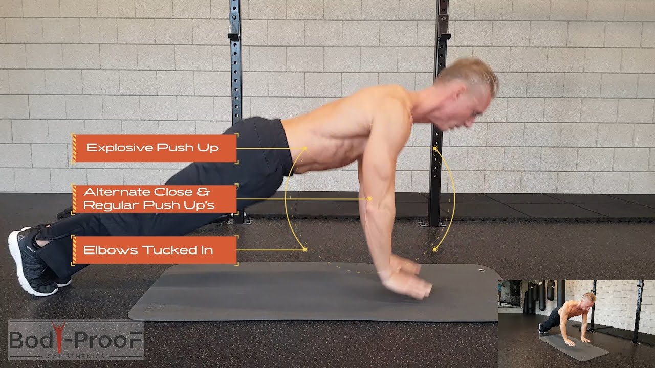 In & Out Push Up - Intermediate - YouTube