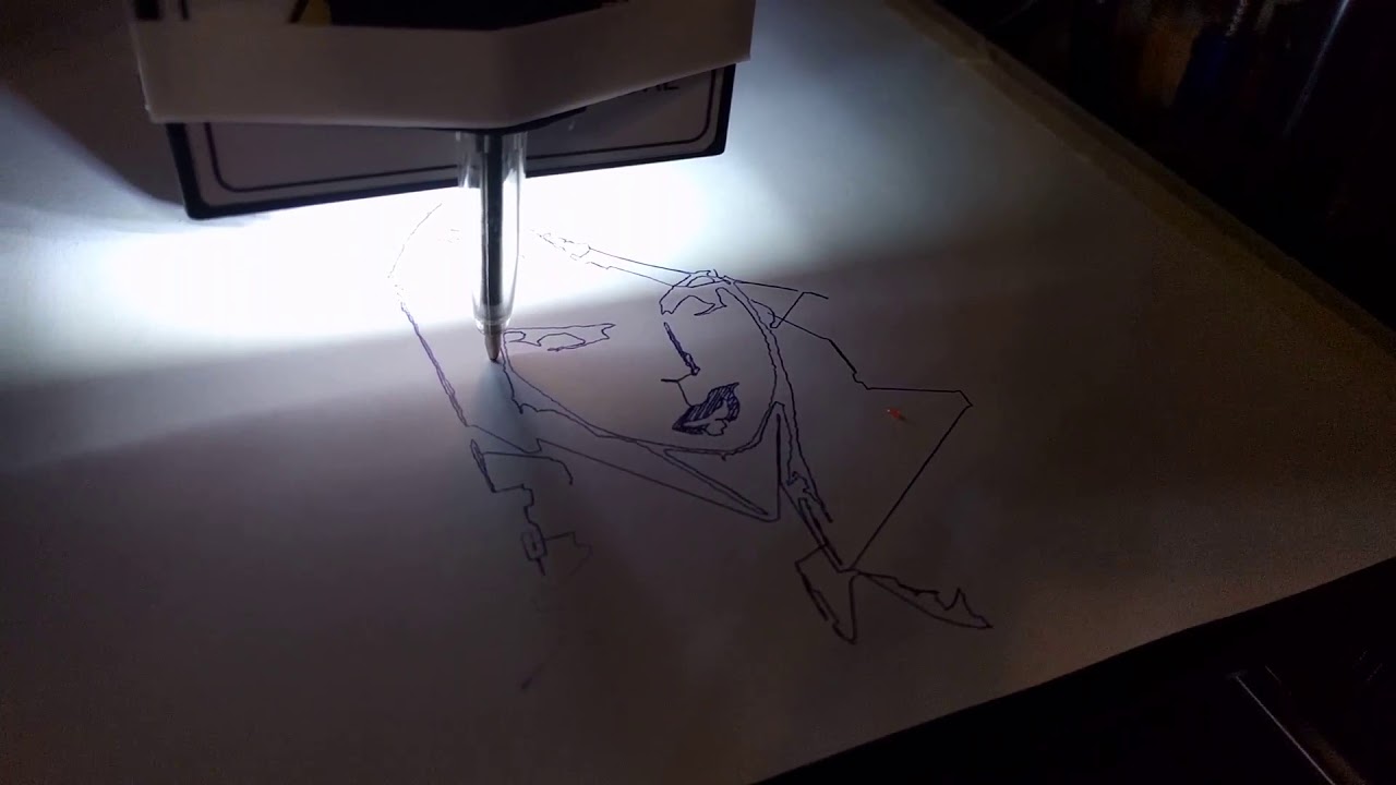 3D Printer draws - YouTube