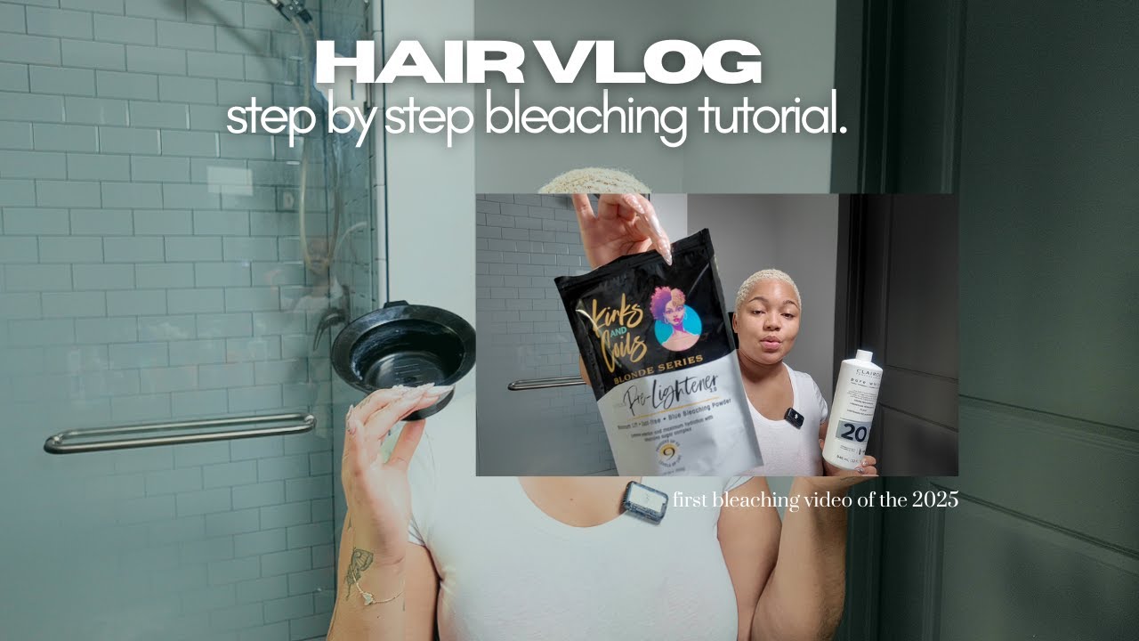 hair vlog | A MUST WATCH STEP BY STEP BLEACH TUTORIAL. - YouTube