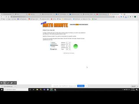 How to Setup WebMathMinute for Fact Fluency - YouTube