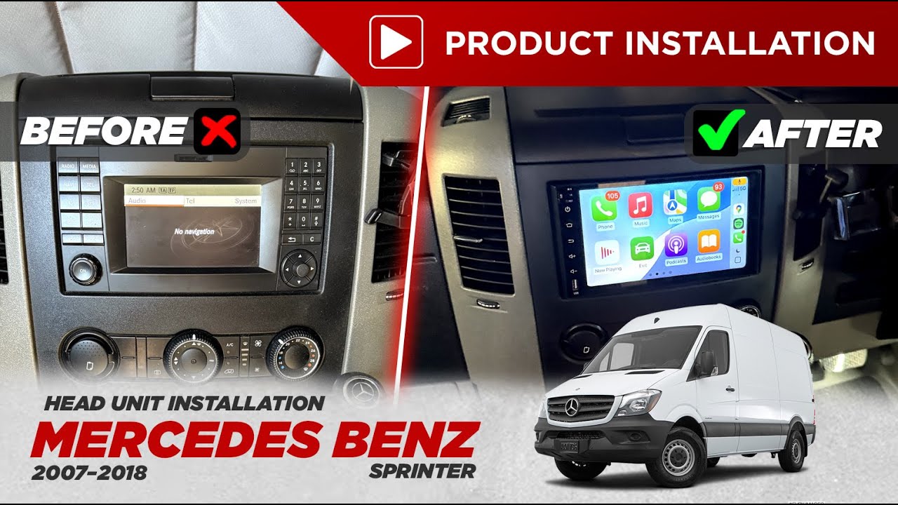 Mercedes Benz Sprinter 2007-2018 Head Unit - YouTube