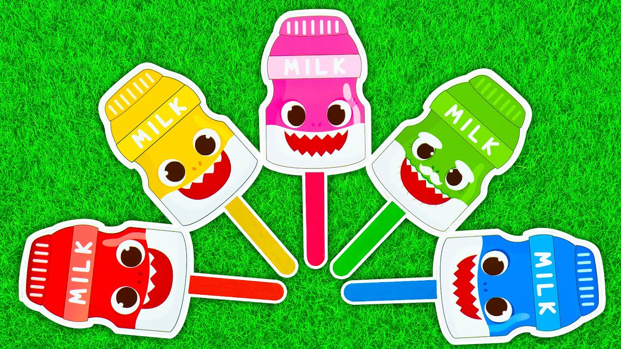 DIY Yummy Baby Shark Milk Bottles | Satisfying Video Egg, Codi Car ...