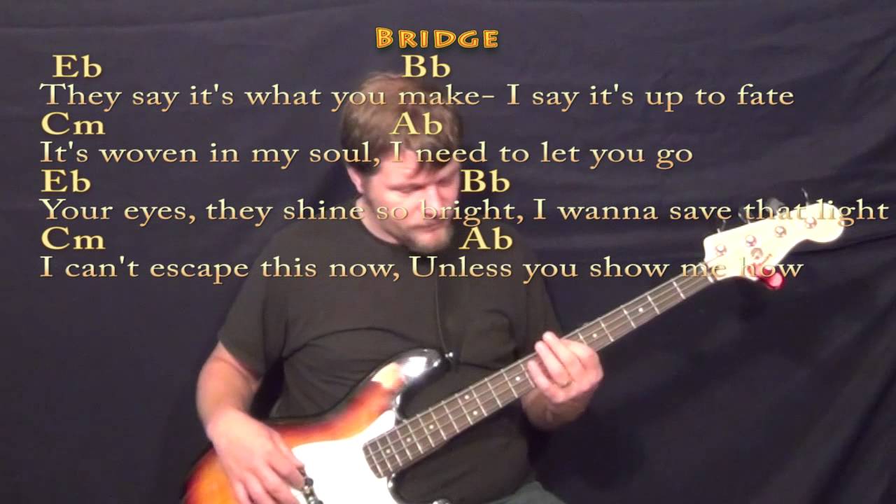 Demons (Imagine Dragons) Bass Guitar Cover Lesson in Eb with Chords ...