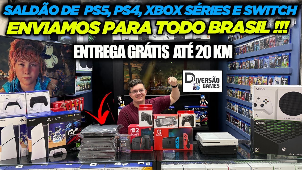 SALDÃO DE PS5, PS4, XBOX SÉRIES E SWITCH!!! ENVIAMOS PARA TODO BRASIL ...