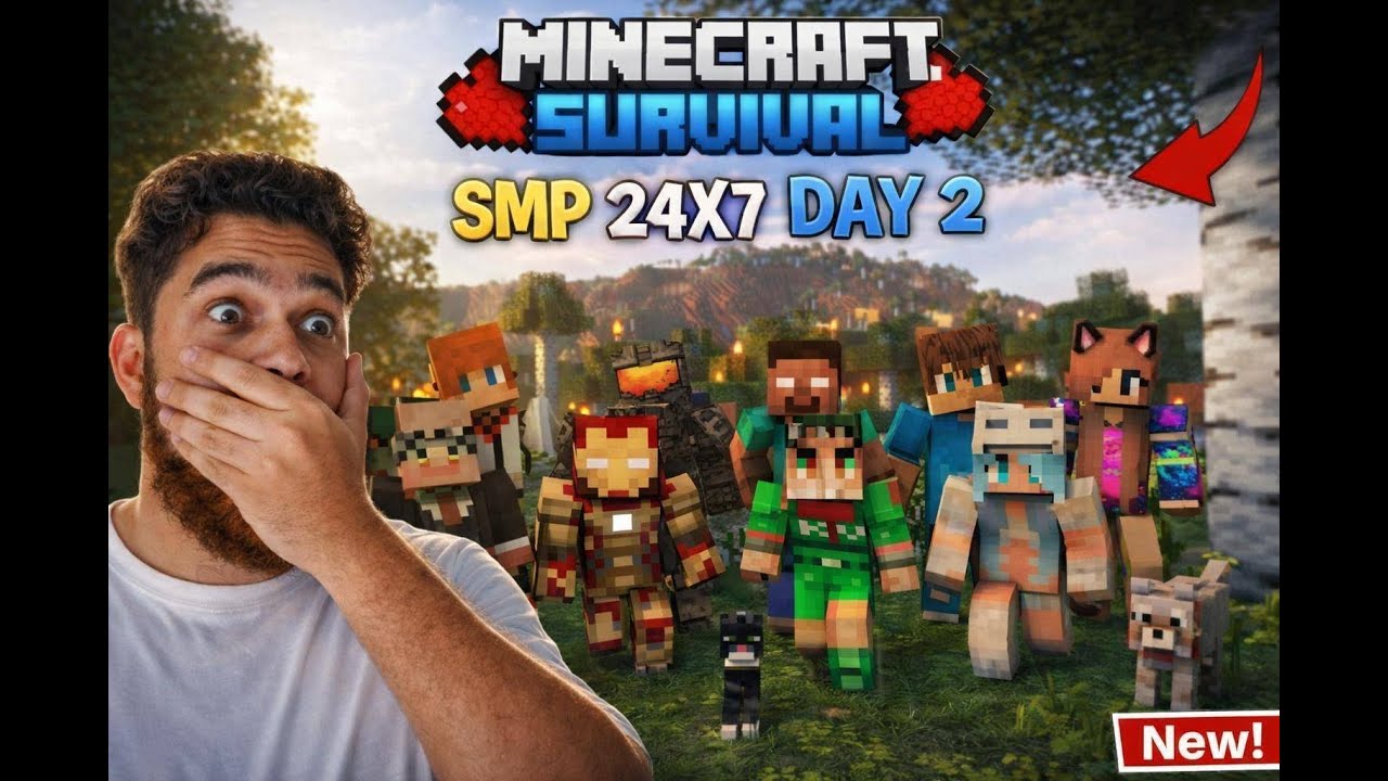 Launching new smp 24/7 Minecraft PUBLIC SMP LIVE | JAVA +BEDROCK/PE ...