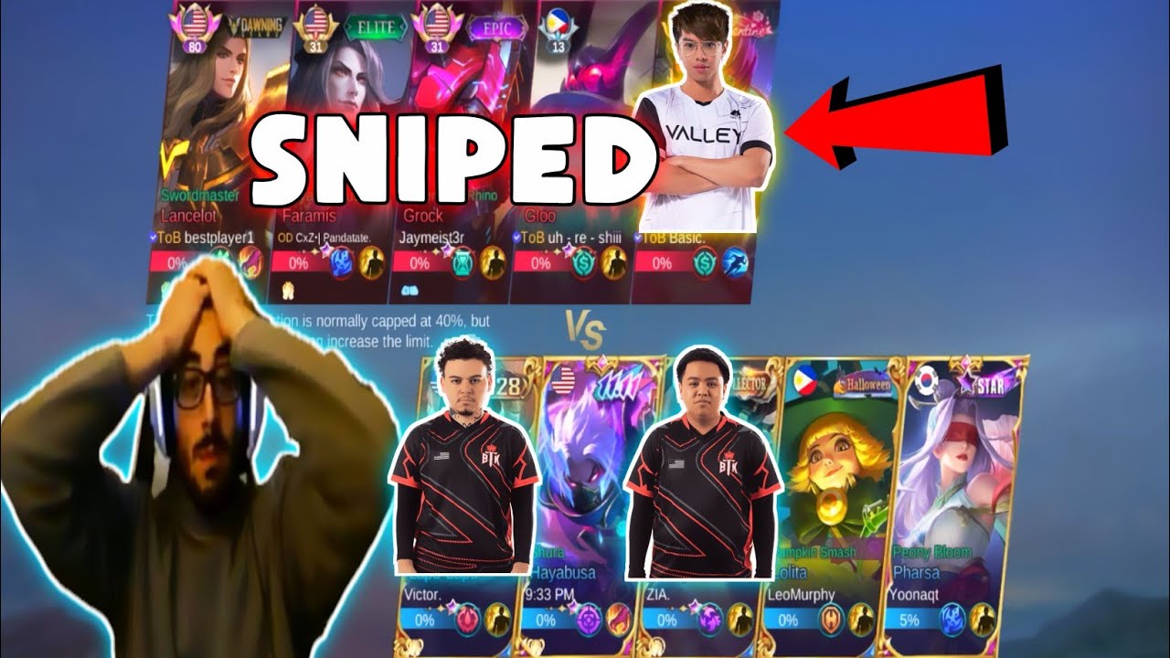 TOB BASIC SNIPED MOBAZANE, VICTOR AND ZIA IN A RANK GAME..😳 - YouTube