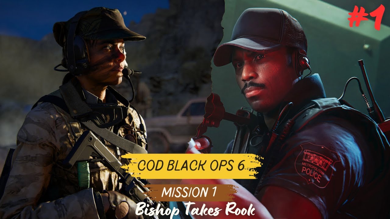 COD Black OPS 6 Mission 1 - Bishop Takes Rook - 4k 60FPS Gameplay - YouTube