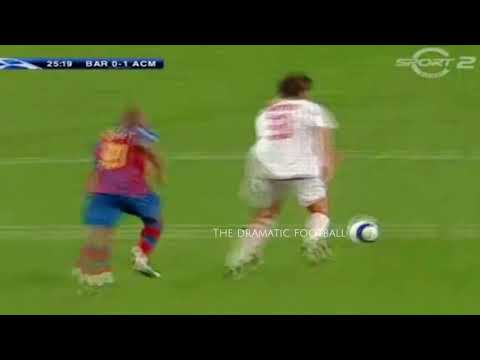 Maldini & Nesta Blocked samuel eto'o shoot