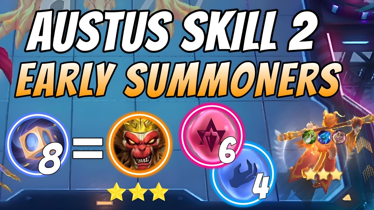 3 STAR SUN, EARLY SUMMONERS !! AUSTUS SKILL 2 | MLBB MAGIC CHESS - YouTube