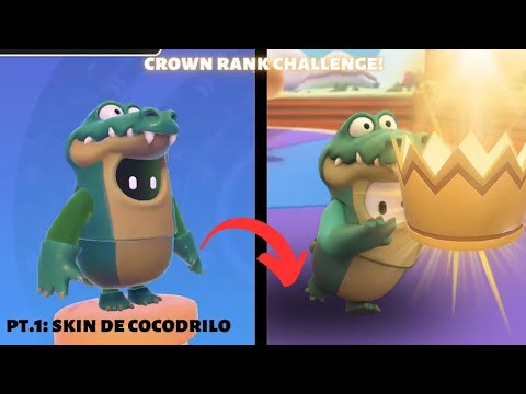 Fall guys CROWN RANK challenge!!!!(pt.1 skin de cocodrilo) - YouTube