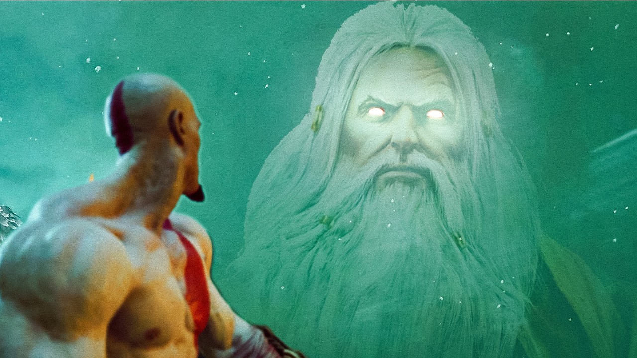 Young Kratos Meets Zeus In Helheim - God of War - YouTube