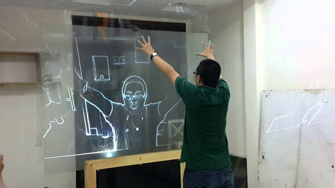 Interactive Transparent Screen - YouTube