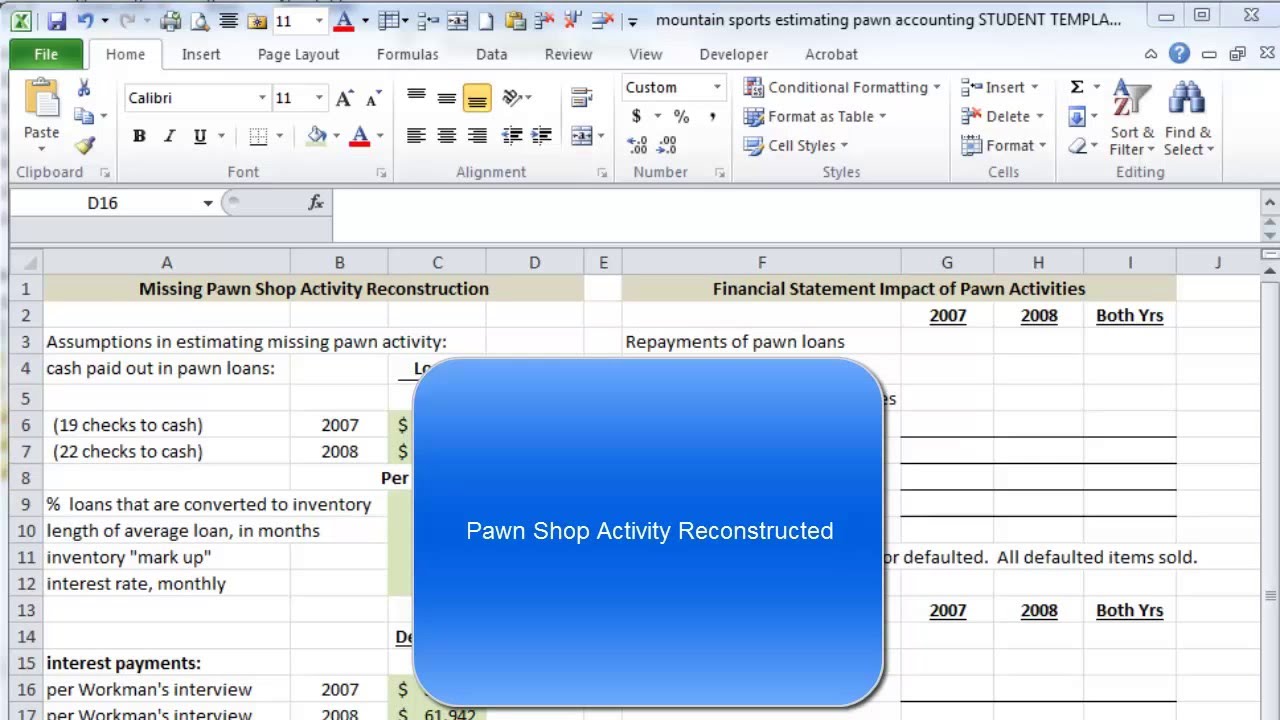 pawn shop activity reconstructed - YouTube
