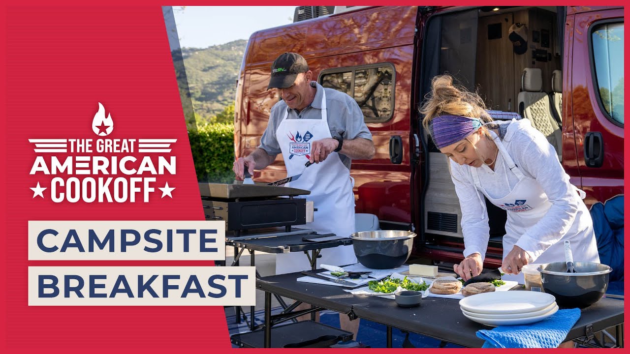 The Great American Cookoff - Episode 1 | Campsite Breakfast - YouTube