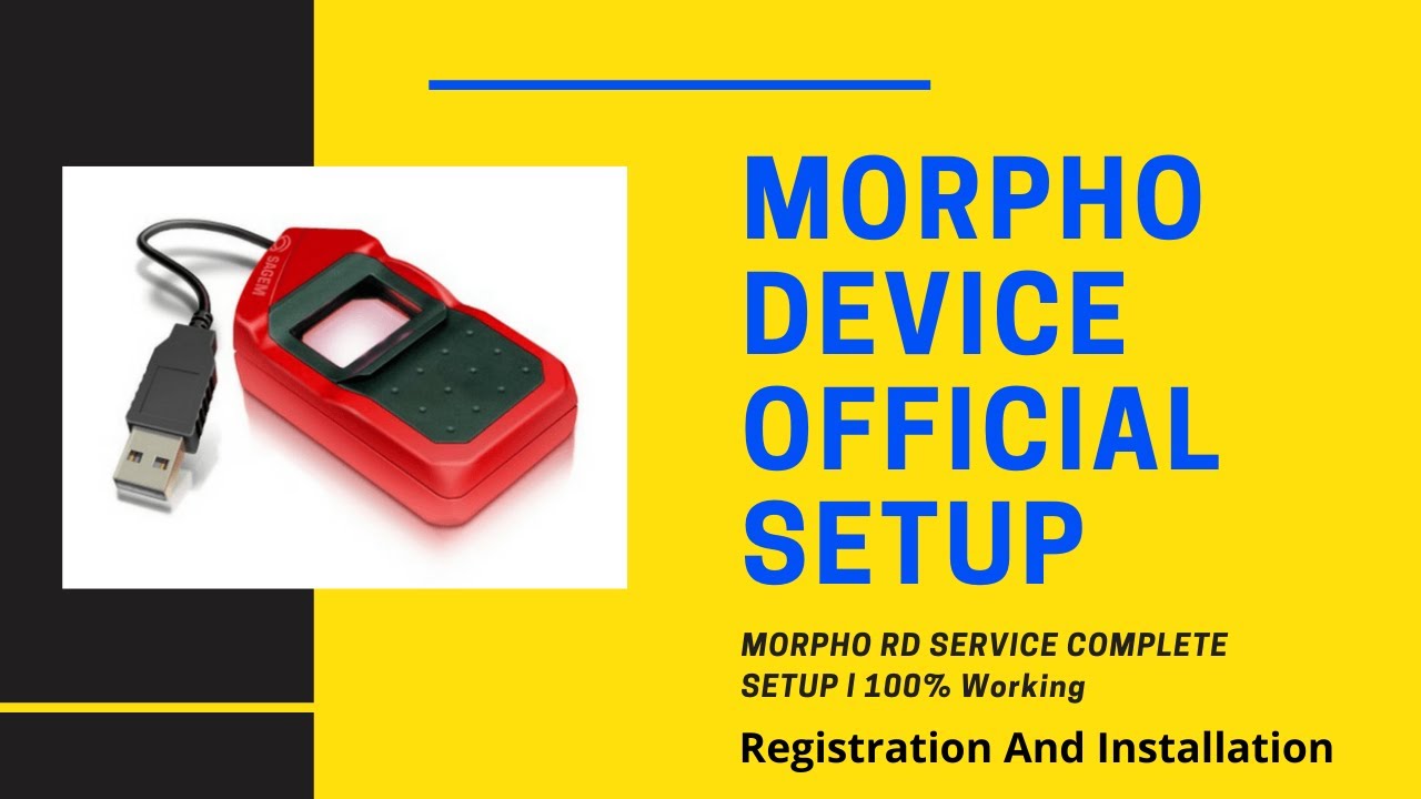 Morpho Rd Service Complete Setup l 100% Issue resolve in PC l ...