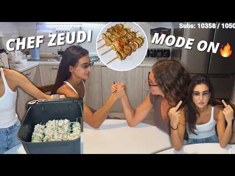 [SUB] CHEF MODE ON 🔥 Zeudi Cooks Homemade Brochettes 👩‍🍳🍢