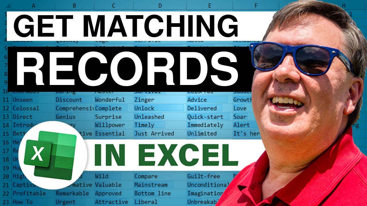 Dueling Excel Get Matching Records 1420 YouTube Dueling Excel Get Matching Records 1420 YouTube
